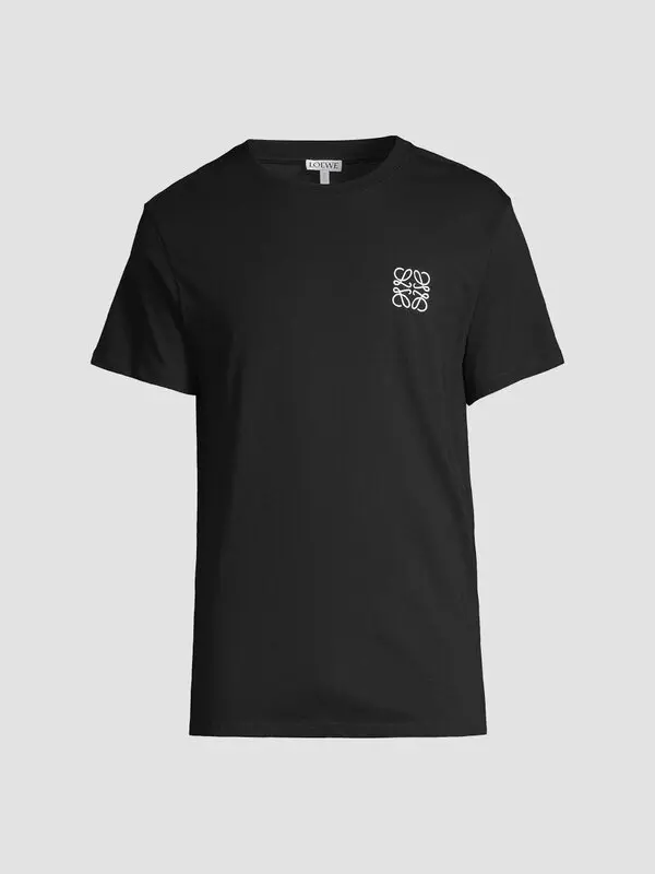 Loewe Embroidered Anagram T-shirt - Black