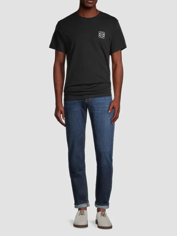 Loewe Embroidered Anagram T-shirt - Black