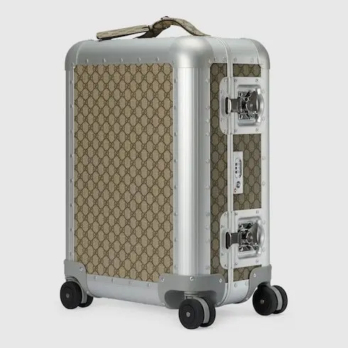 Gucci Porter Cabin Plus Trolley - Beige And Ebony Supreme