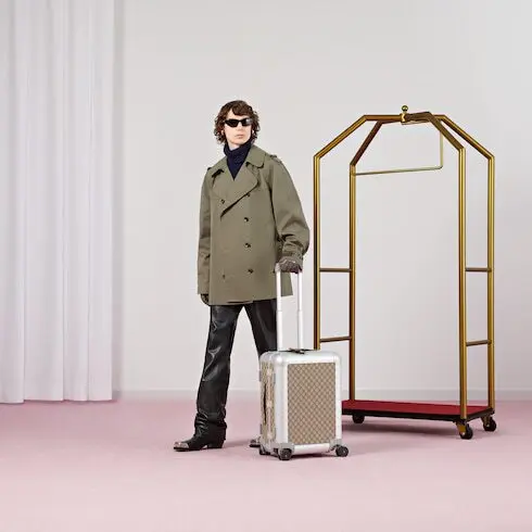 Gucci Porter Cabin Plus Trolley - Beige And Ebony Supreme