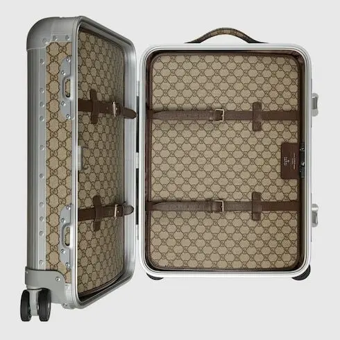 Gucci Porter Cabin Plus Trolley - Beige And Ebony Supreme