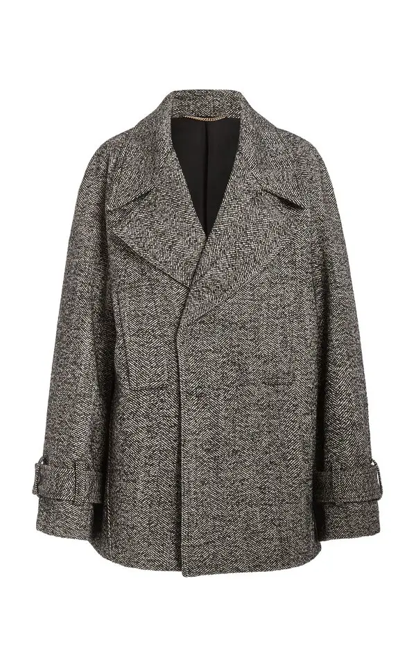 Victoria Beckham Oversized Wool-blend Peacoat