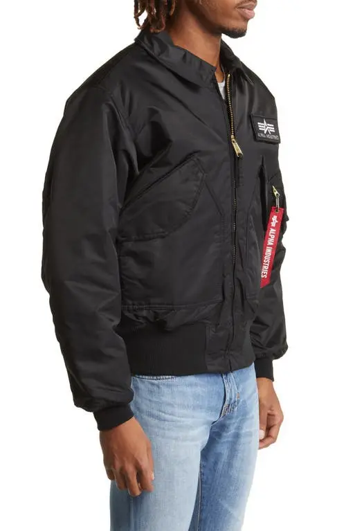 Alpha Industries Cwu 45/p Bomber Jacket - Black