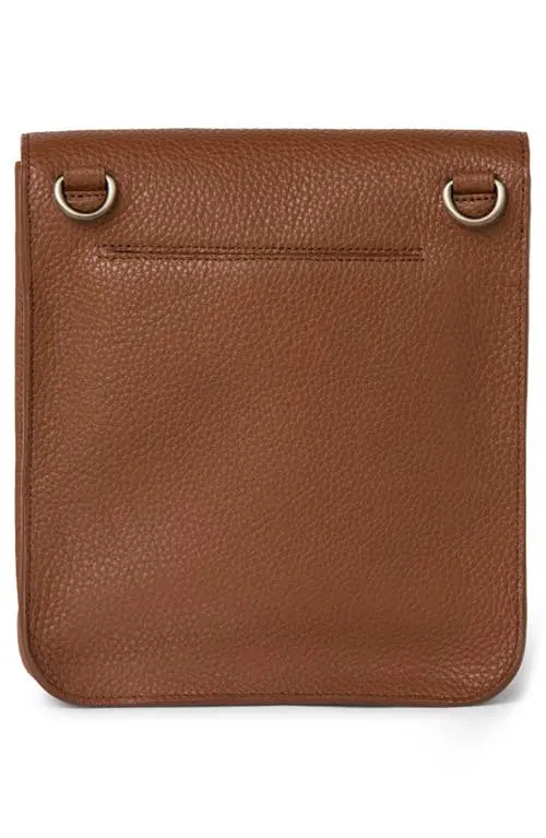 Akris Small Anouk Leather Crossbody Bag - Caramel