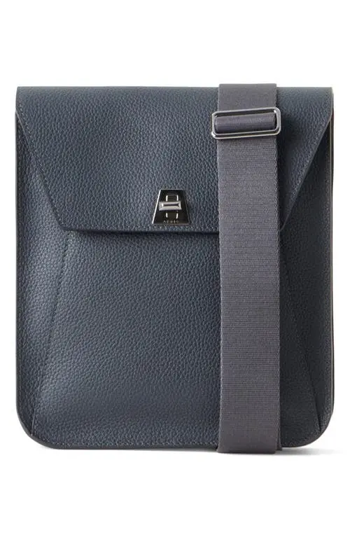 Akris Small Anouk Leather Crossbody Bag - Graphite