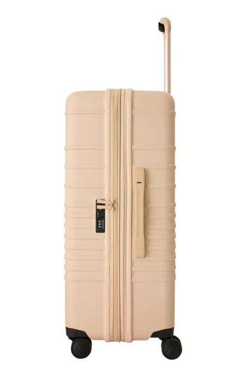 BEIS Large Check-in Roller Suitcase - Beige