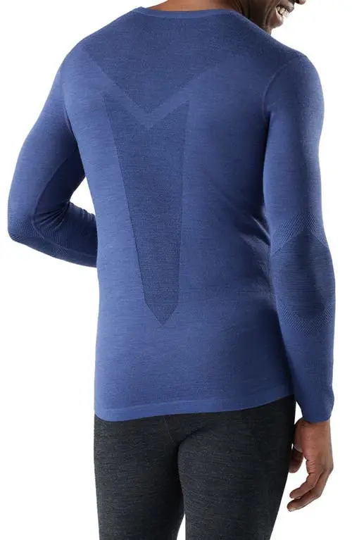 Smartwool Intraknit™ Thermal Base Layer Long Sleeve Merino Wool Blend Top - Nightfall Blue
