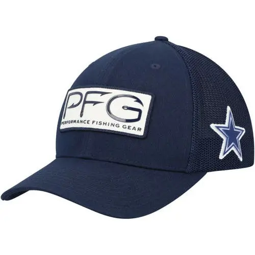 Columbia Dallas Cowboys Mesh Hooks Flex Hat - Navy
