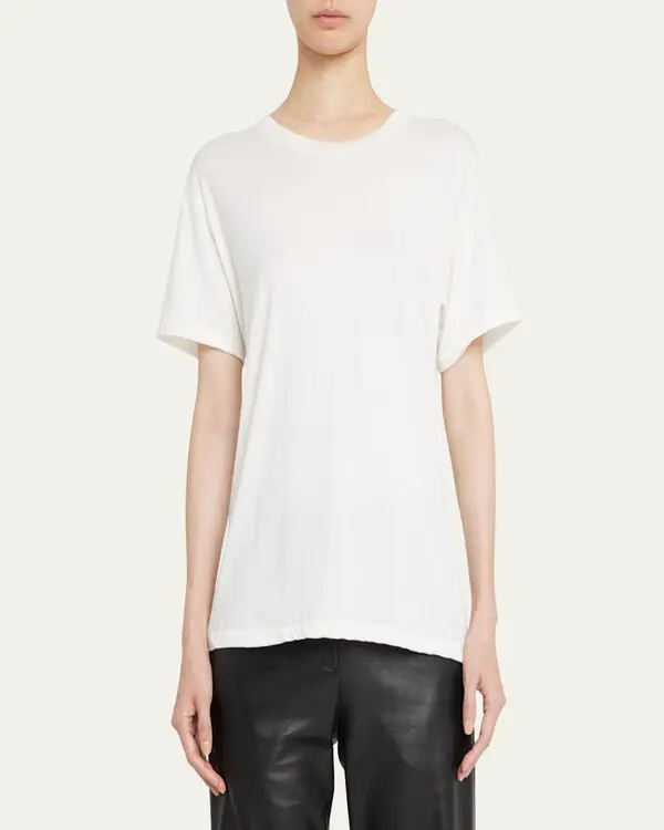 Eterne Short-sleeve Boyfriend T-shirt - Ivory