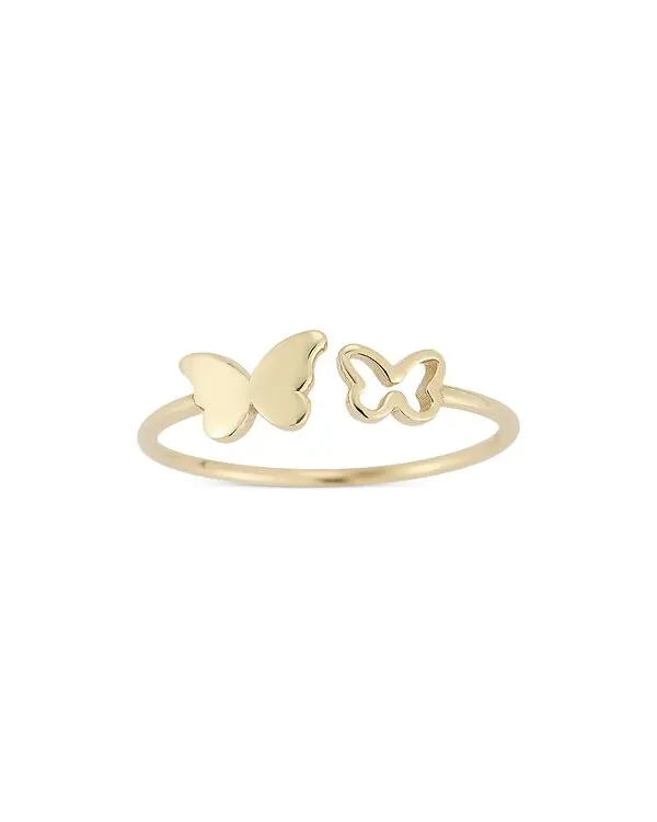 MOON & MEADOW 14k Yellow Butterfly Ring - Gold