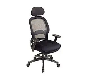OFFICE STAR Products Professional Deluxe Black H Back Chair - One-color