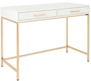 AVE SIX Alios Desk With White Gloss Finish Ospd - One-color