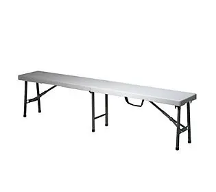 OFFICE STAR Light Gray 6' Fold-in-half Bench