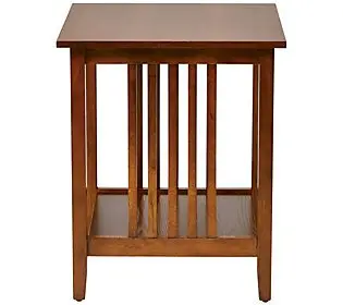 OSP HOME FURNISHINGS Sierra Side Table In Ash F Inish