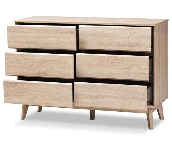 BAXTON STUDIO Miren Mid-century Modern 6-drawer Dresser