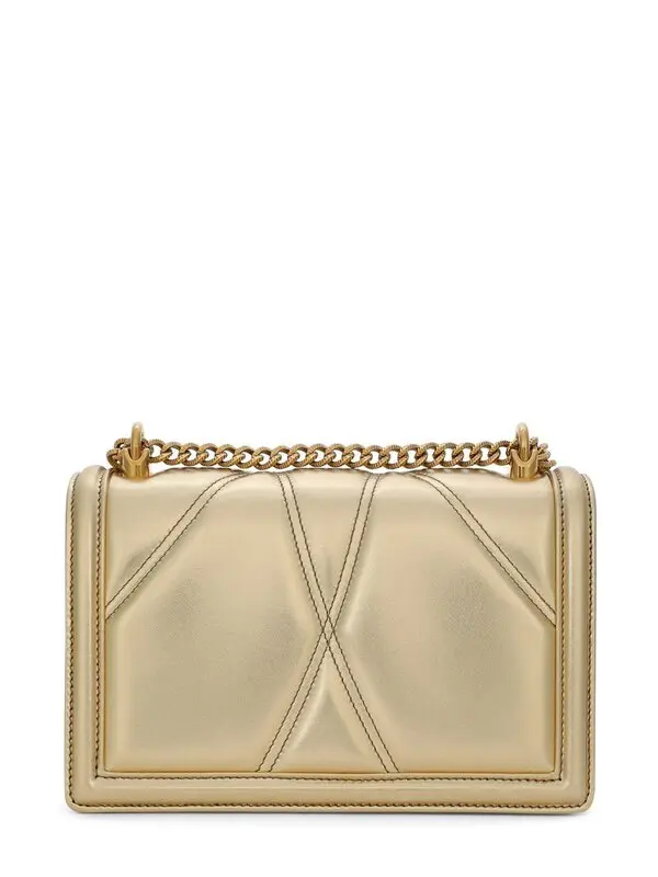 Dolce & Gabbana Medium Devotion Shoulder Bag - Gold