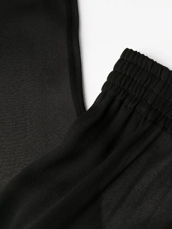 Saint Laurent Silk Straight-leg Trousers