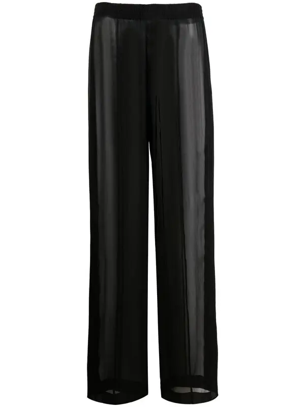 Saint Laurent Silk Straight-leg Trousers