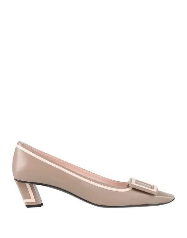 ROGER VIVIER Pumps In Calfskin - Sage Green