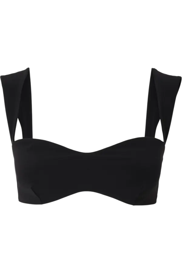 Magda Butrym Sweetheart Bikini Top - Black