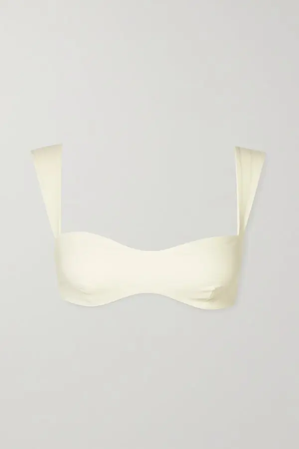 Magda Butrym Sweetheart Bikini Top - Cream