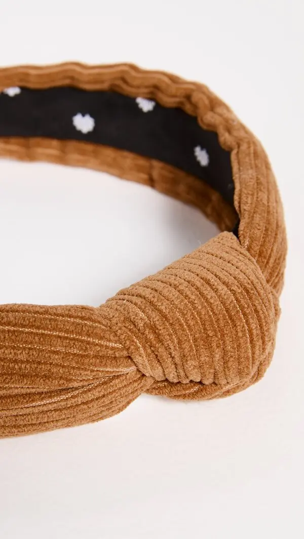 Lele Sadoughi Corduroy Slim Knotted Headband
