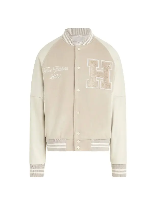 Hudson Jeans Wool Varsity Bomber Jacket
