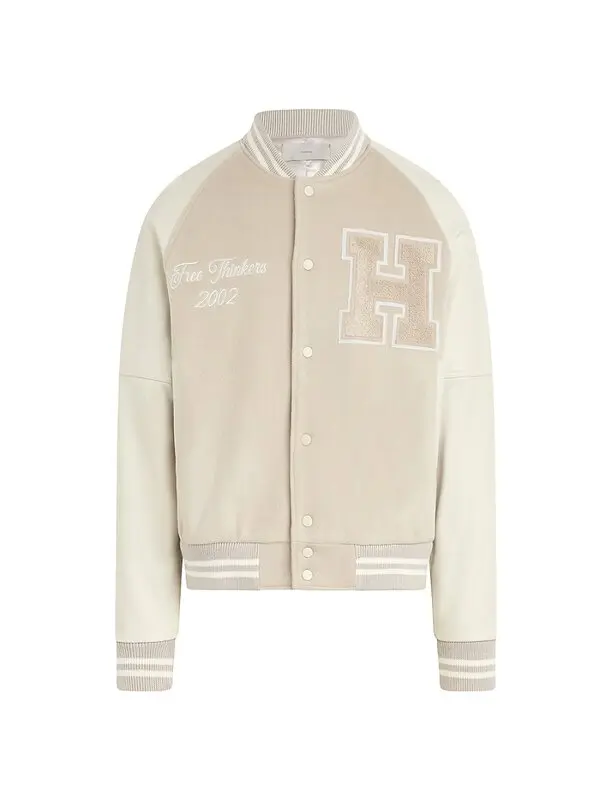 Hudson Jeans Wool Varsity Bomber Jacket