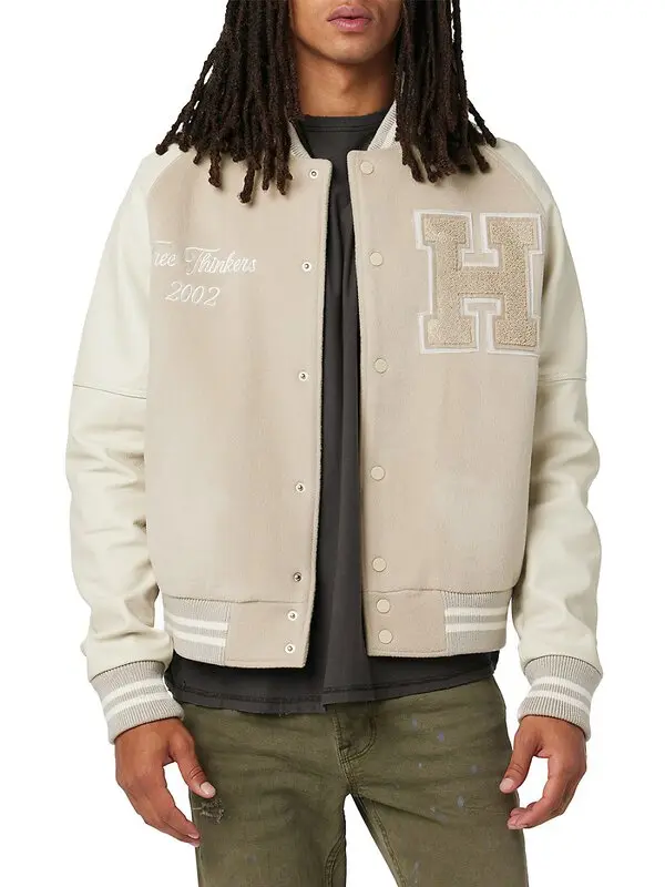Hudson Jeans Wool Varsity Bomber Jacket