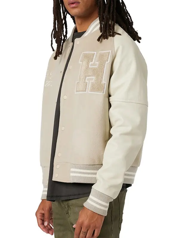 Hudson Jeans Wool Varsity Bomber Jacket