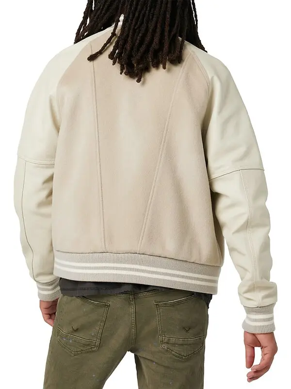 Hudson Jeans Wool Varsity Bomber Jacket