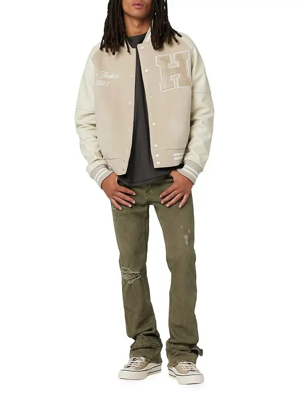Hudson Jeans Wool Varsity Bomber Jacket