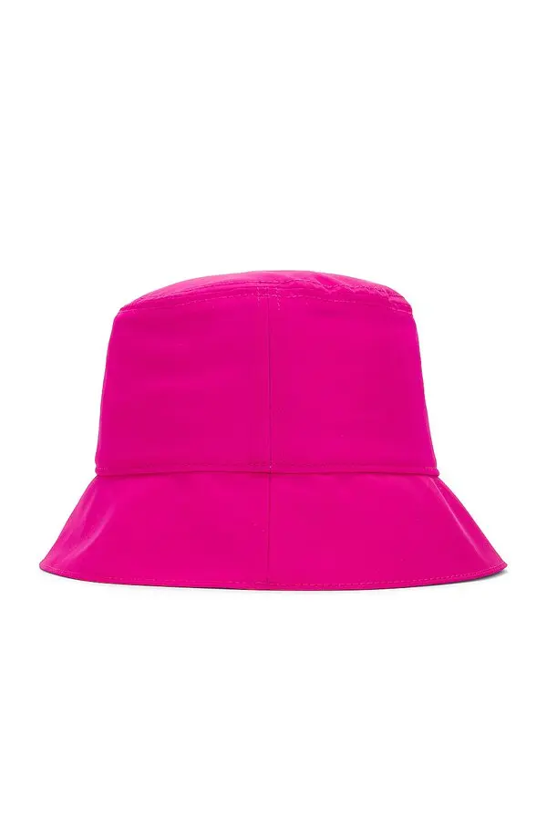 Valentino Garavani V Logo Signature Bucket Hat In Fuchsia In  display picture 1
