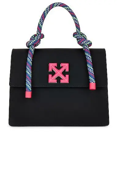 Off-White Gummy Jitney 2.8 Top Handle Bag - Black | Editorialist
