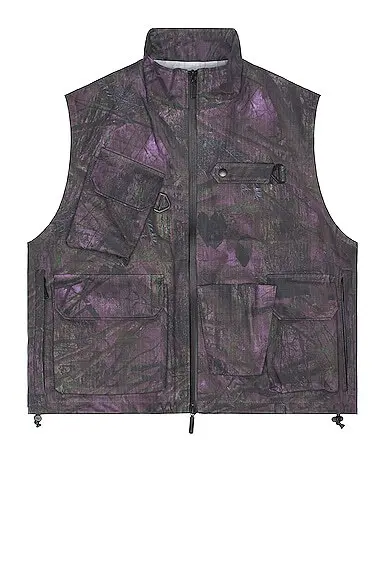 South2 West8 River Trek Over Vest In Purple In Camo - 83% Off