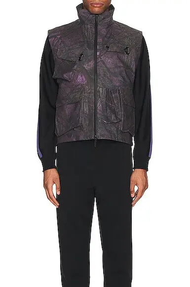 Buy SOUTH2 WEST8 River Trek Over Vest In Purple - Camo At 80% Off