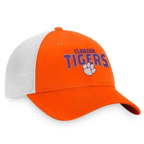 Top Of The World Clemson Tigers Breakout Trucker Snapback Hat - Orange