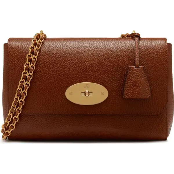 Mulberry Medium Lily Leather Shoulder Bag - Oak