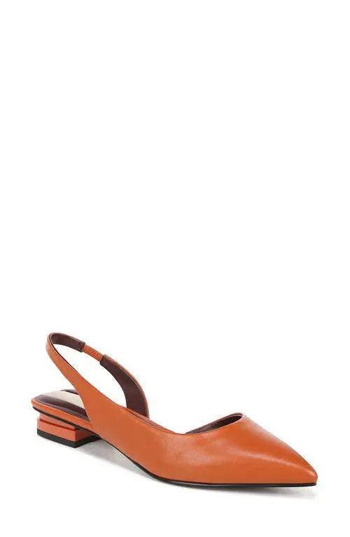 Franco Sarto Tyra Pointed Toe Slingback Flat - Orange