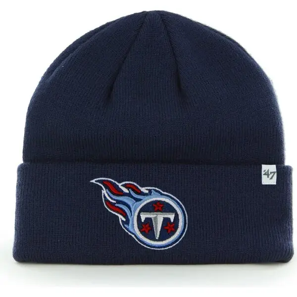 '47 Tennessee Titans Primary Basic Cuffed Knit Hat - Navy