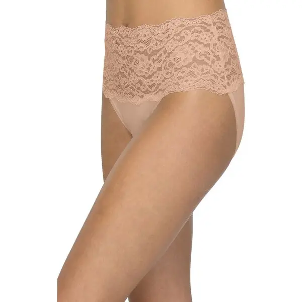 Hanky Panky Silky Skin High Waist Briefs - Mocha