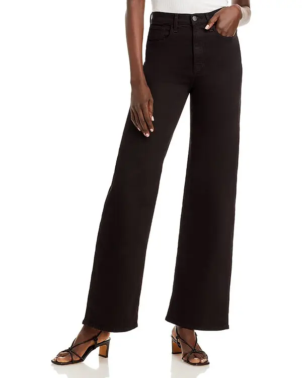 Joe's Jeans The Mia High Rise Wide Leg Jeans - Black