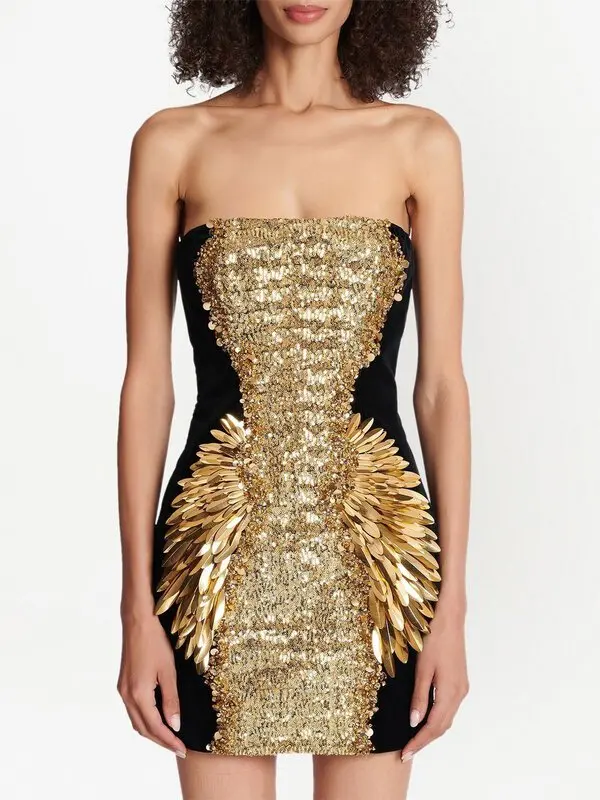 Balmain Sequin-embellished Mini Dress