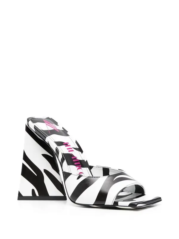 Attico Devon Zebra-print Sandals