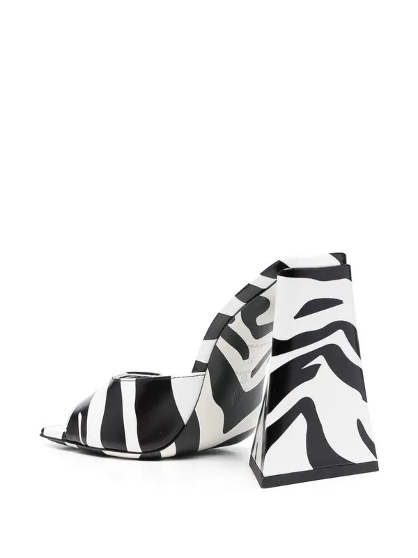 Attico Devon Zebra-print Sandals