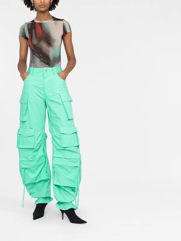 Attico Fern Cotton Cargo Trousers