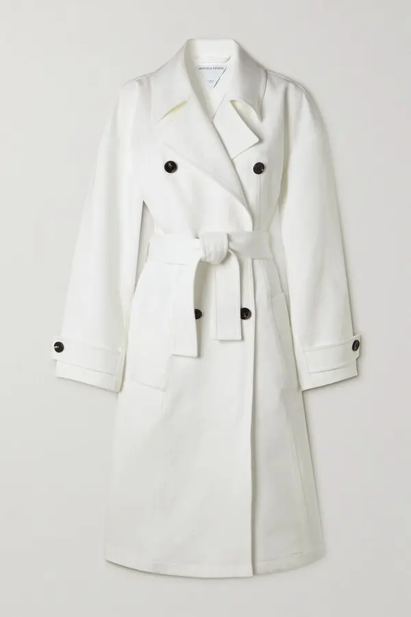 Bottega Veneta Double-breasted Belted Cotton-canvas Trench Coat