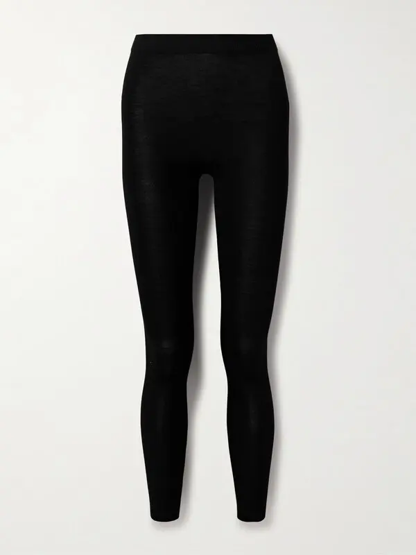 Loro Piana Wool-blend Leggings - Black