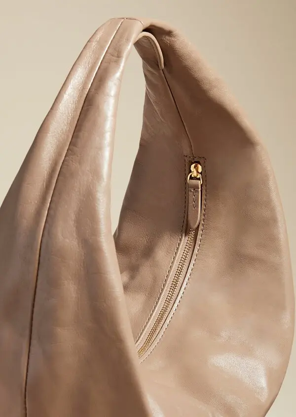 Khaite The Medium Olivia Hobo In Leather