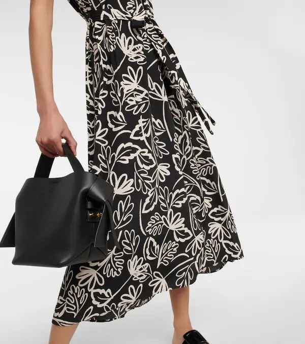 Velvet By Graham & Spencer Printed Crêpe Midi Dress